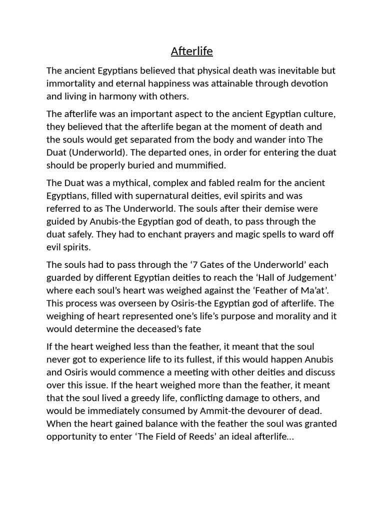 Afterlife | PDF | Afterlife | Religious Belief And Doctrine