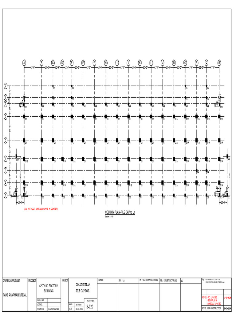 6sty Fame Structure For Construction-Rev-01 (17082024) | PDF