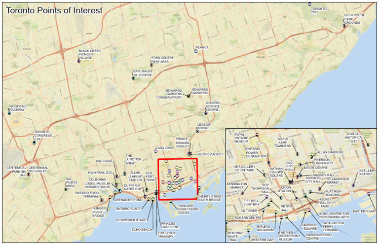 Poi Map - Zoom in For Details | PDF | Toronto
