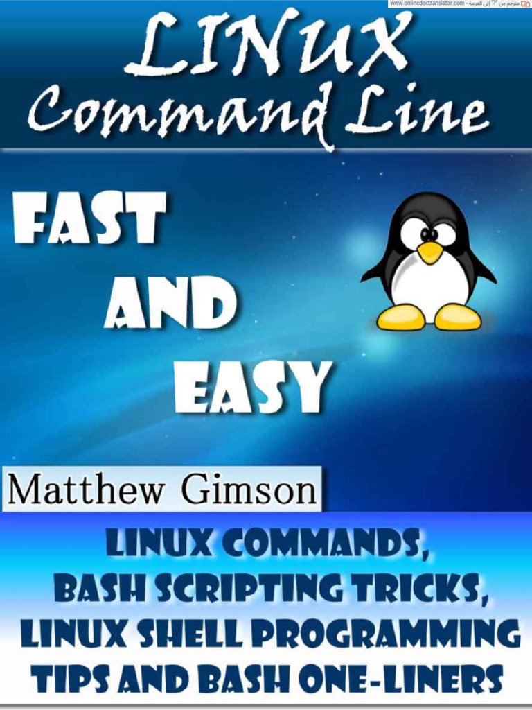 Linux Command Line FAST and EASY Linux Commands, Bash Scripting - Auto.ar | PDF