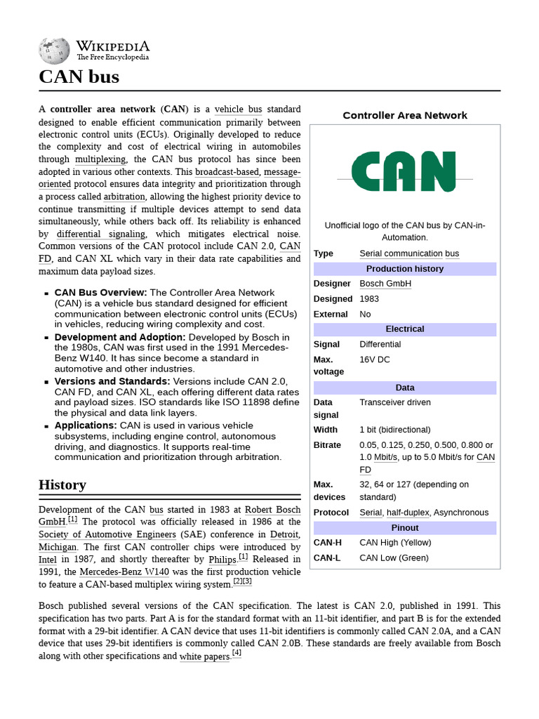 Can Bus Pdf Data Transmission Computing