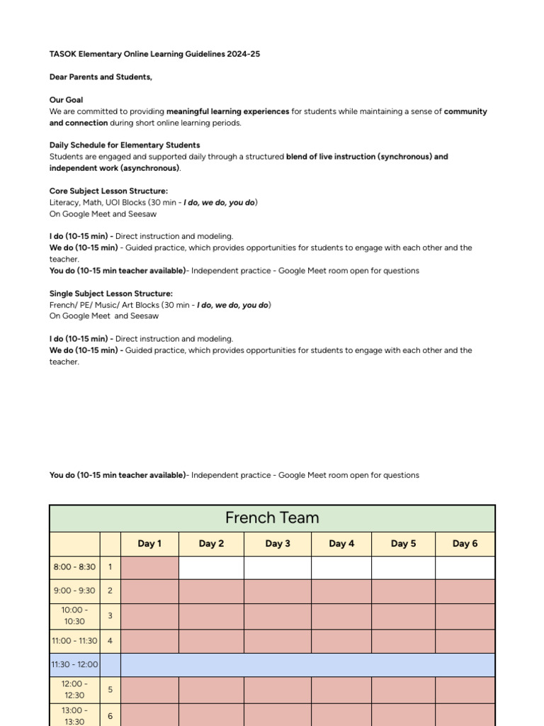 Elementary Online Learning Guide | PDF | Educational Technology | Teachers
