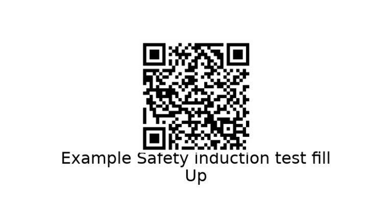 Example Safety Induction Test Fill Up | PDF