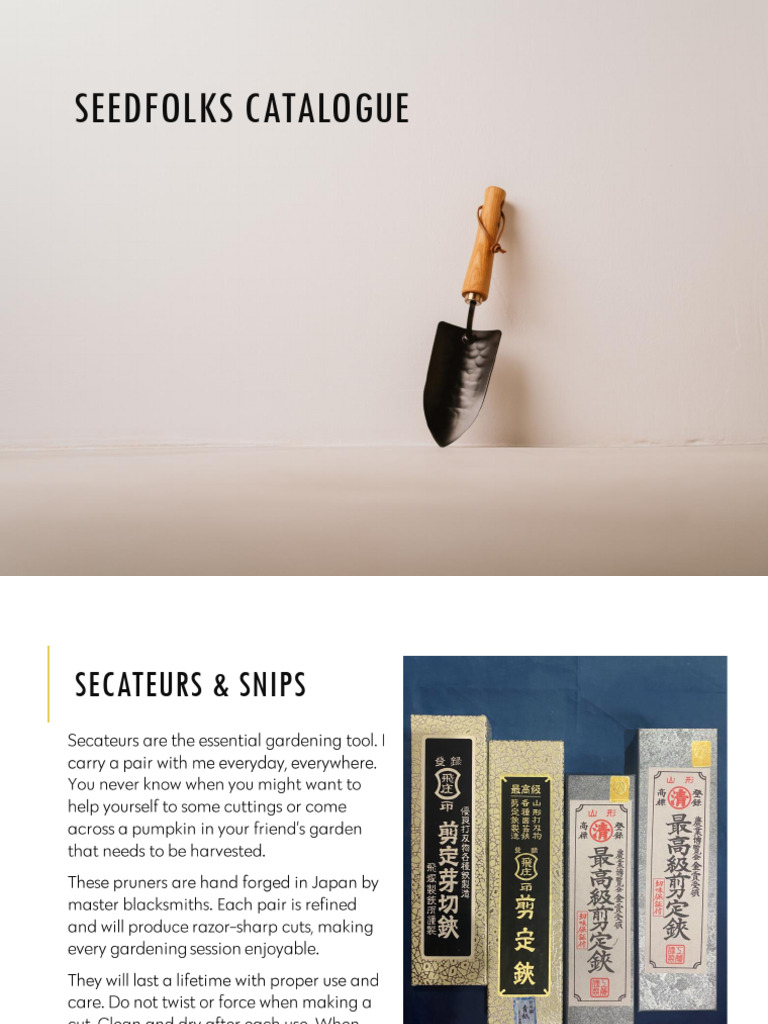 Seedfolks Catalogue | PDF