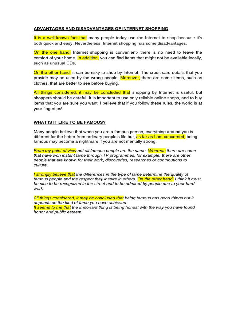 Examples of Compositions | PDF