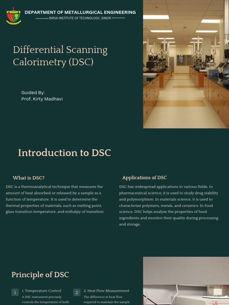 Differential Scanning Calorimetry DSC (2)4.Pptx | PDF | Differential Scanning Calorimetry ...