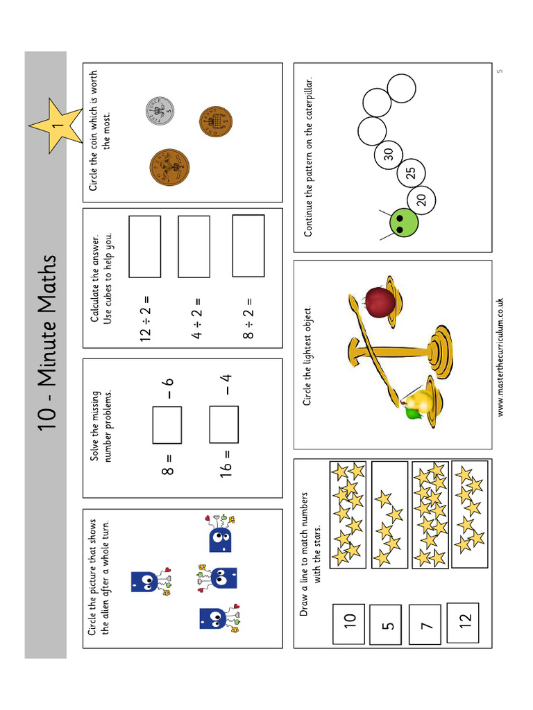 Year 1 Daily Maths Challenge Day 3 | PDF