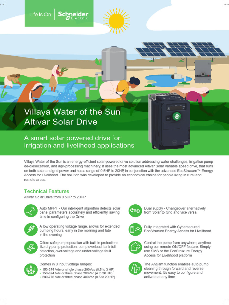 FA-PRINTED-Altivar Solar Drive Flyer | PDF | Electrical Engineering ...