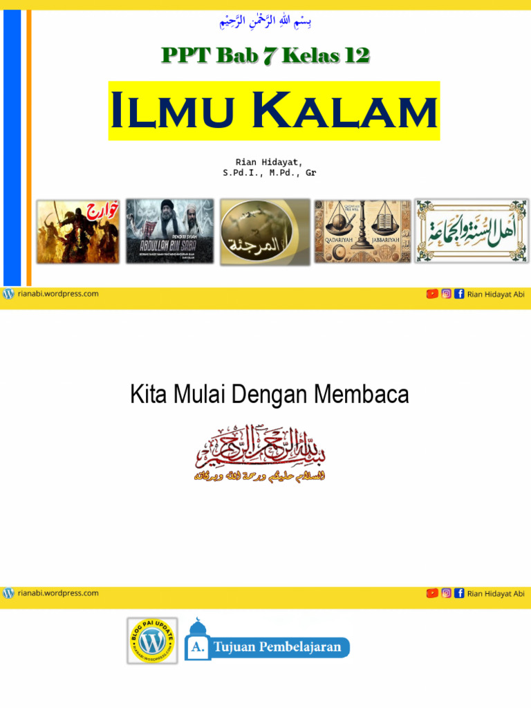 Bab 7 Ilmu Kalam | PDF