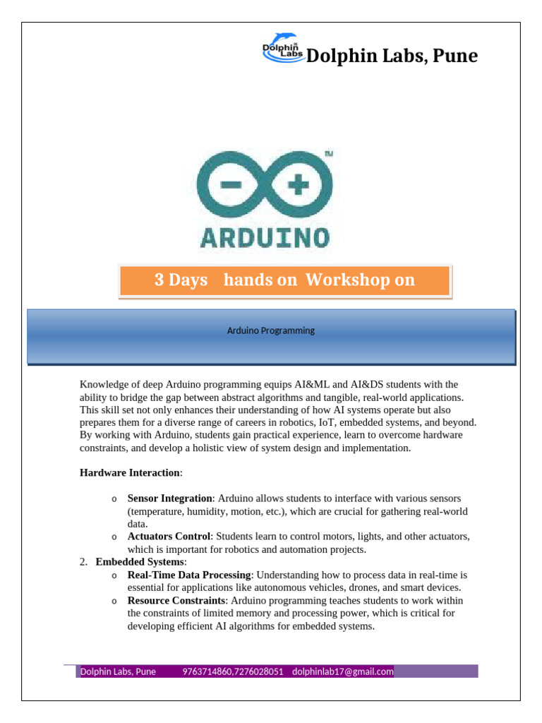 Arduino programming | PDF | Arduino | Embedded System Arduino programming | PDF | Arduino | Embedded System