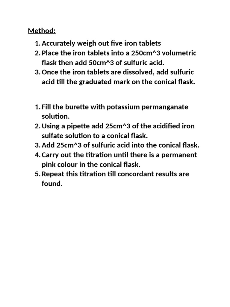 Iron Tablet | PDF