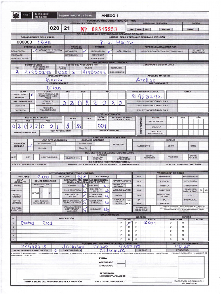 EJEMPLO FUA 2 SERUMS 2025 | PDF