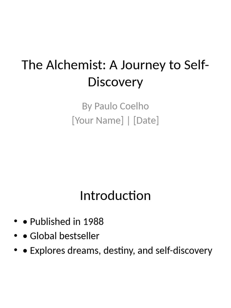 Self-Discovery in The Alchemist | PDF