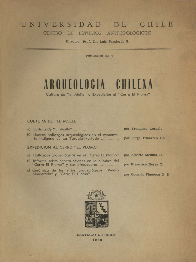 1958 Cultura El Molle | PDF | cerámica | Chile