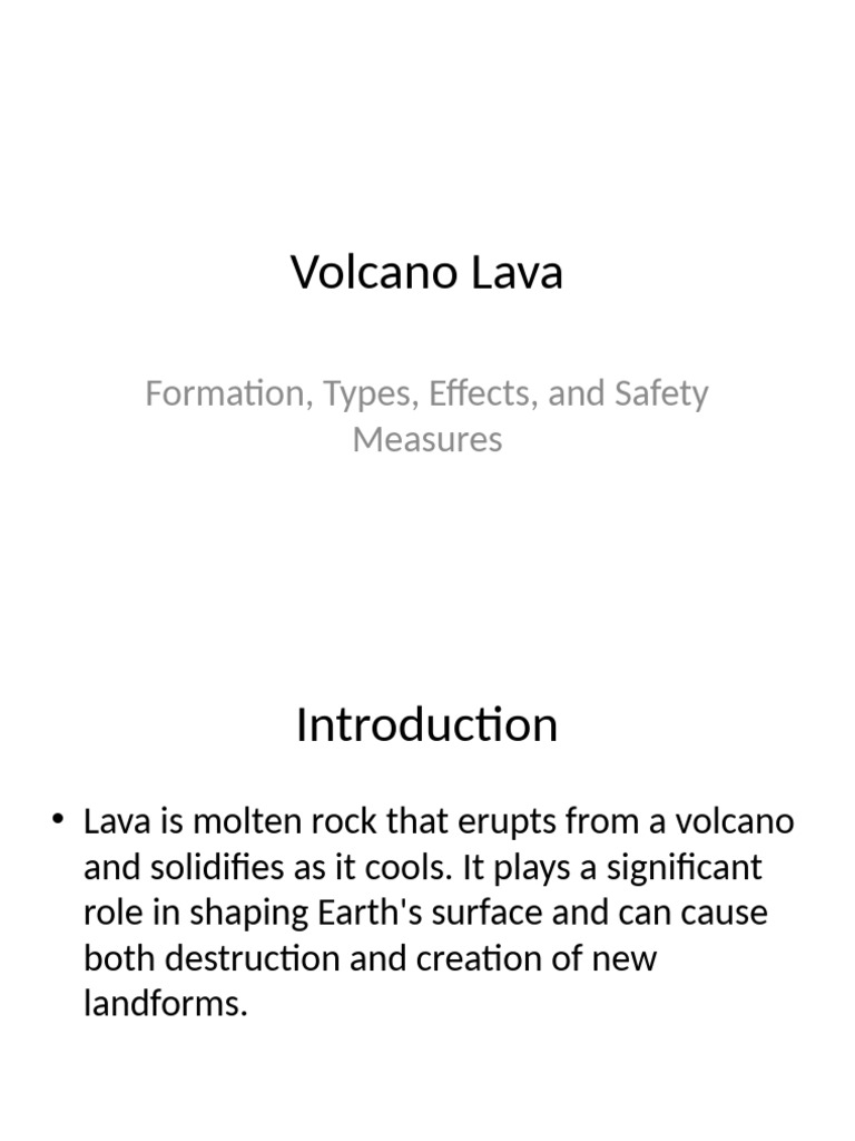 Volcano Lava Presentation | PDF