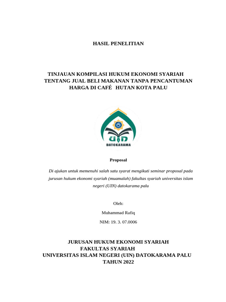 proposal afiq (1) | PDF