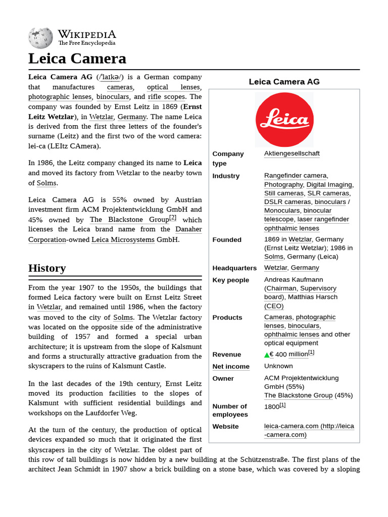 Leica_Camera | PDF | Optical Devices | Recording Devices