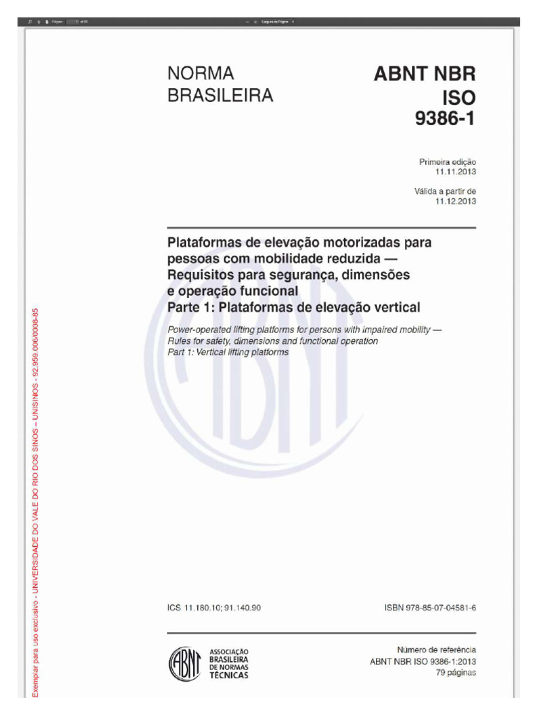 Abnt NBR Iso 9386-1 | PDF