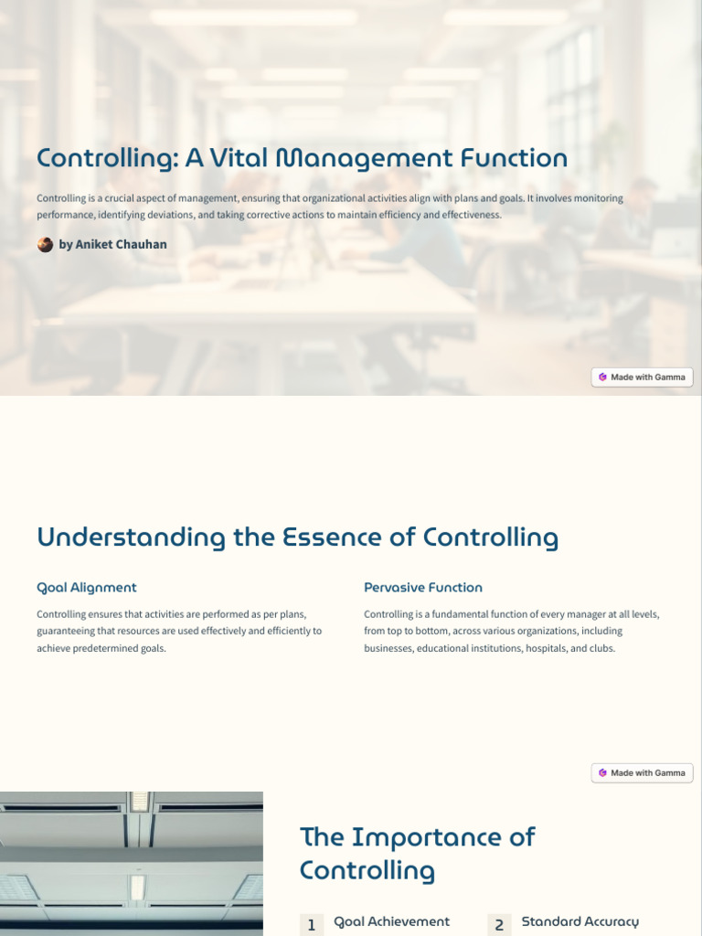 Controlling-A-Vital-Management-Function | PDF | Goal | Marketing