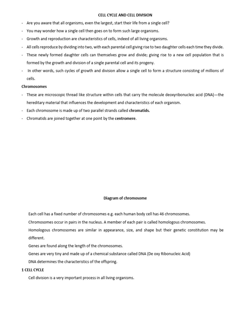 Cell Division and Genetics | PDF | Meiosis | Dominance (Genetics)