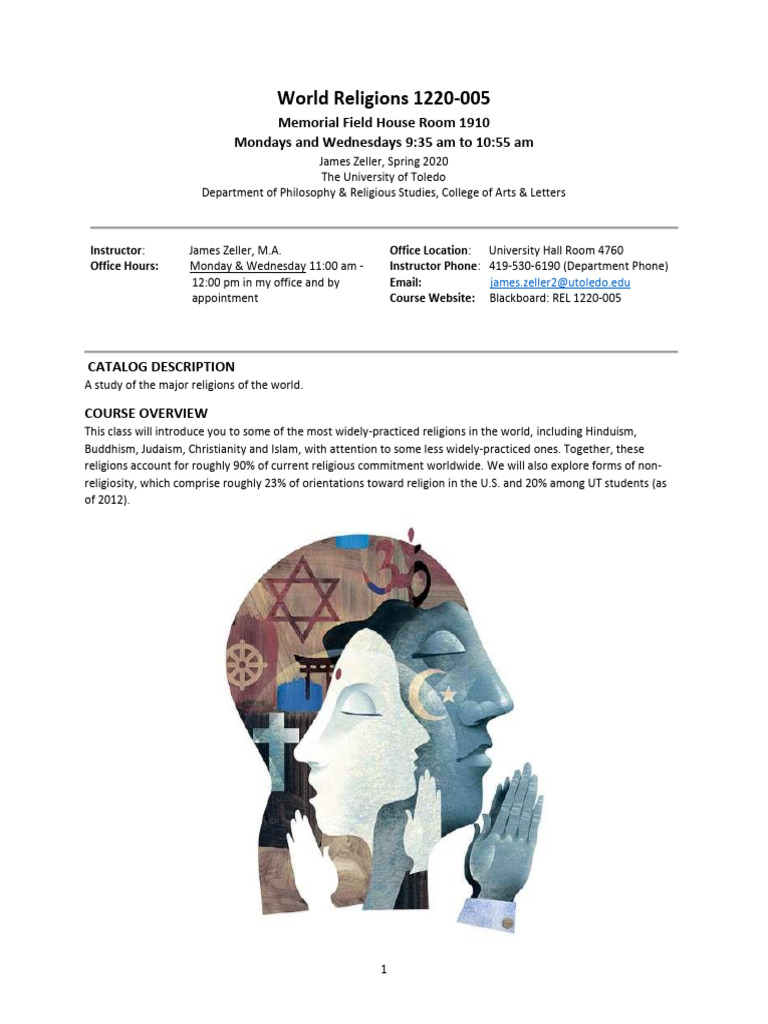 World Religions Course Overview 2020 | PDF | Psychological Attitude