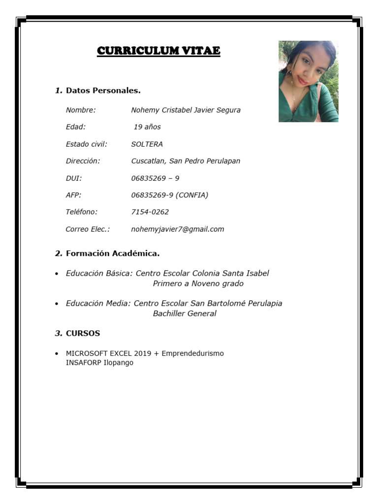 CURRICULUM VITAE | PDF