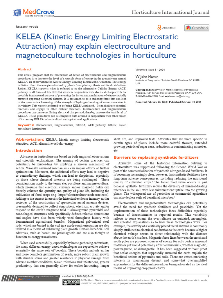 Electroculture and Magnetoculture Gardening Produce KELEA - Study ...