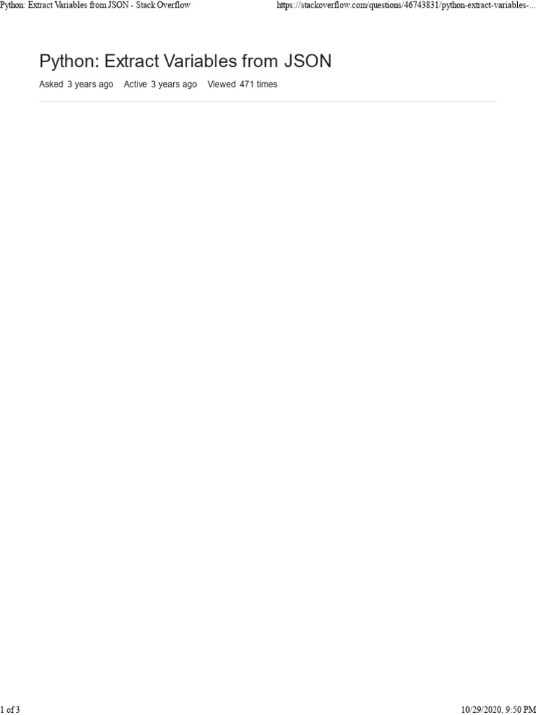 Extract Variables From Json | PDF | Json | Computer Science