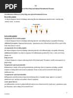 Pulpal and Periapical Diagnosis Chart | PDF | Dentistry | Diseases And ...