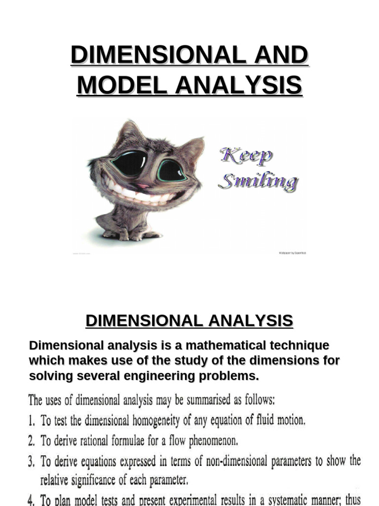 Dimensional and Model Analysis | PDF