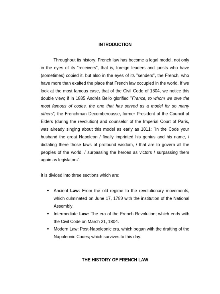 French Law | PDF | Roman Law | Government