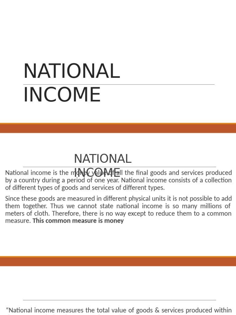 Understanding National Income Concepts | PDF | Gross Domestic Product ...