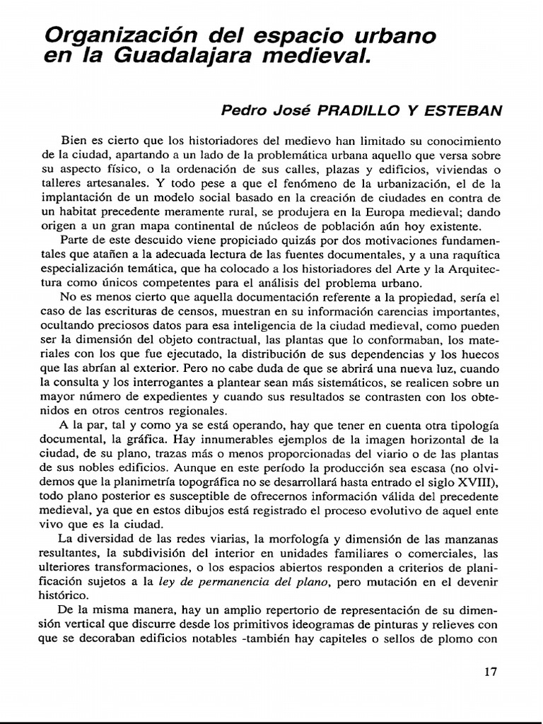 Organización del espacio urbano en la Guadalajara medieval Wad al ...