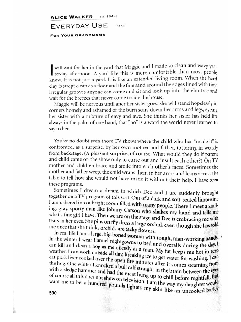 Everyday Use | PDF