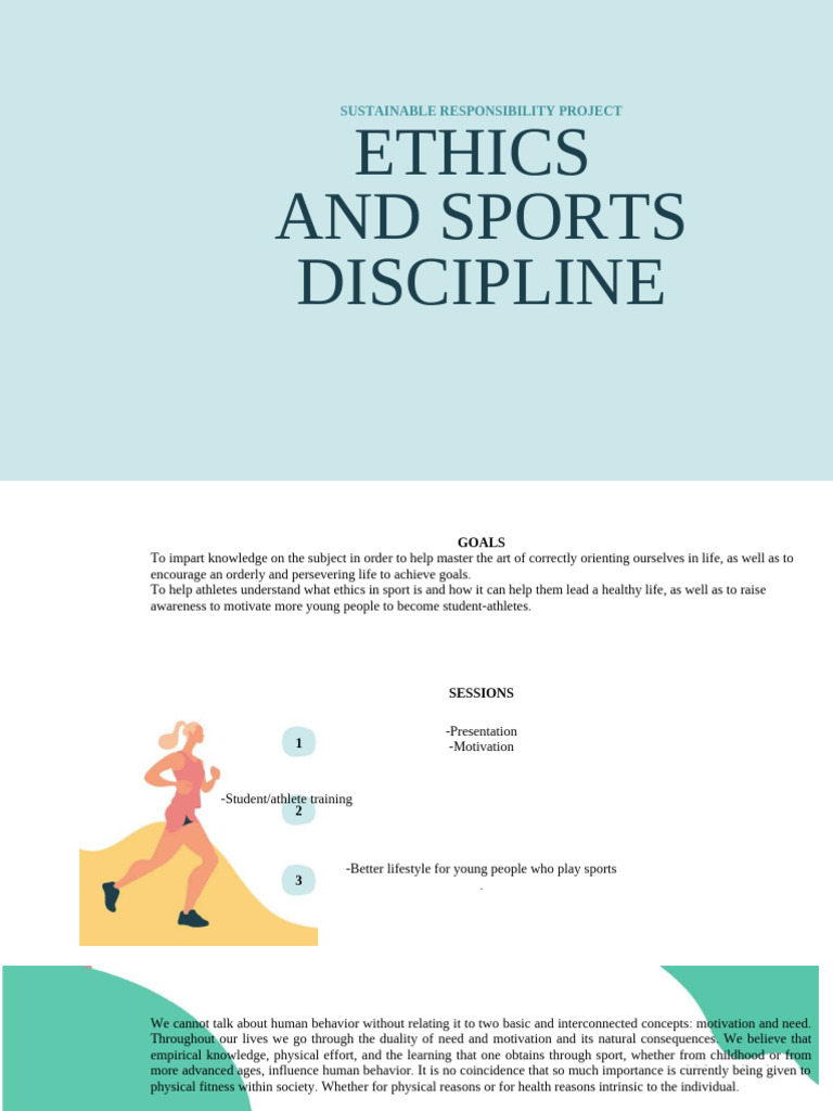 Sports Ethics and Discipline | PDF