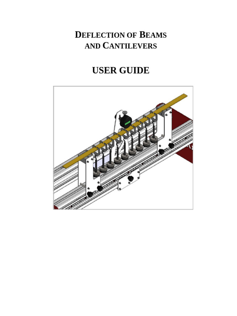 DEFLECTION OF BEAMS & Cantilever | PDF | Bending | Beam (Structure)