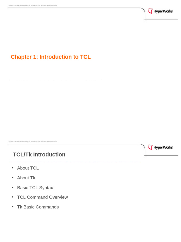 00 - Chapter 1 Introduction To TCL - 10template | PDF | Bracket | Filename
