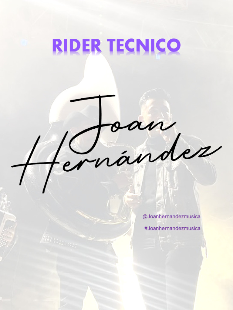 Rider Técnico - Joan Hernández [DIC] | PDF