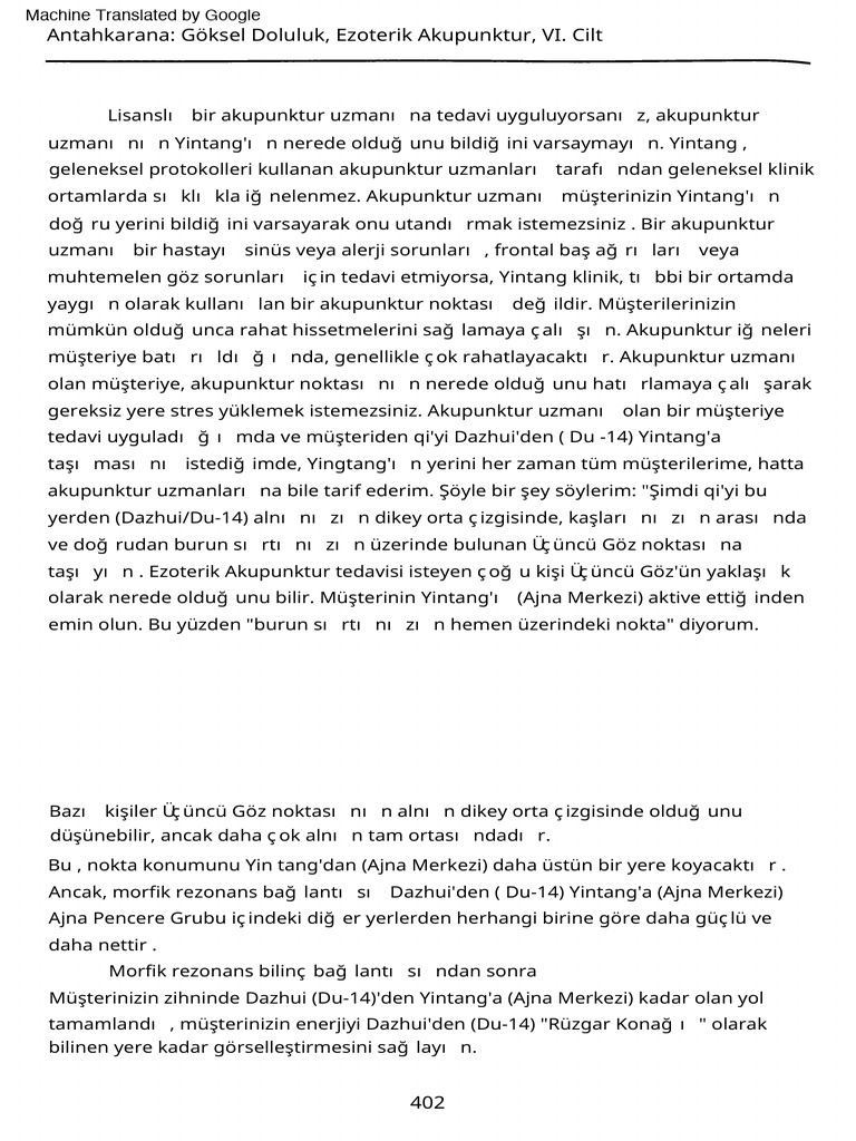 Mikio Sankey Esoteric Acupuncture 6 Antahkarana Celestial Fullness 421-450 | PDF