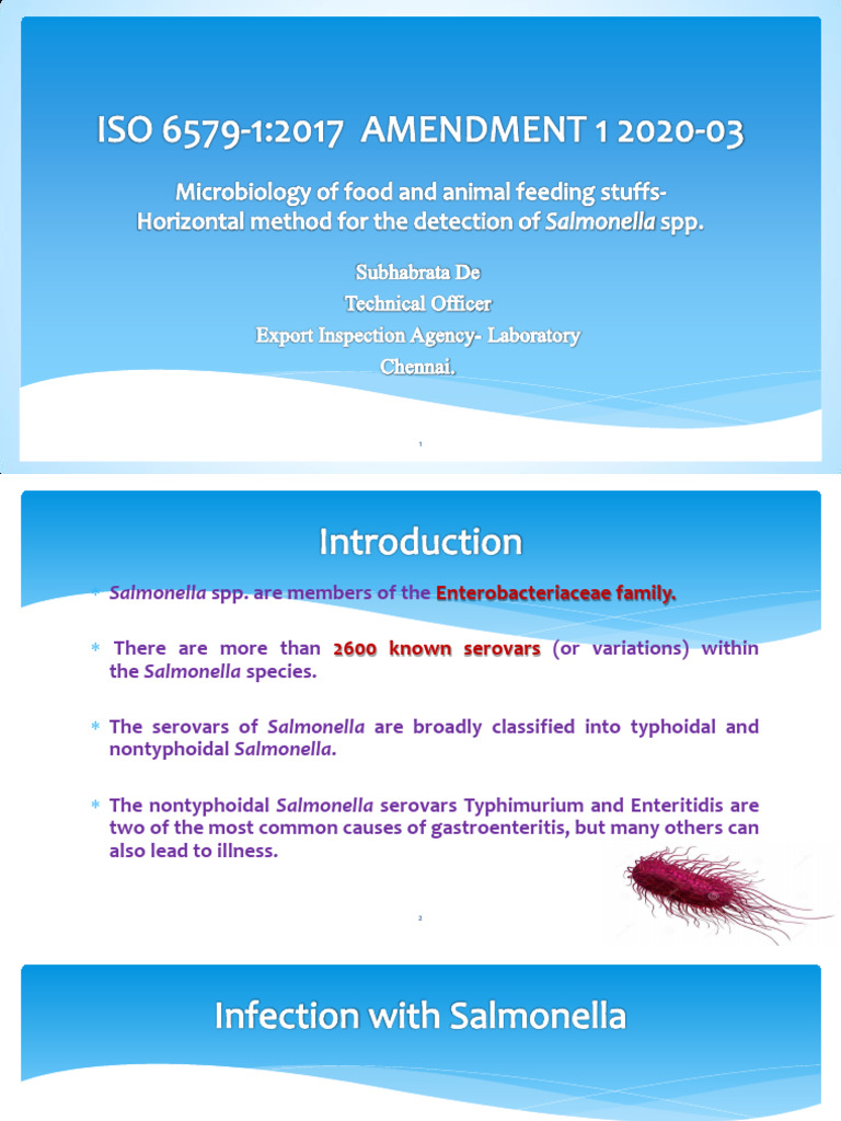 Salmonella Detection Guide | PDF | Verification And Validation | Salmonella