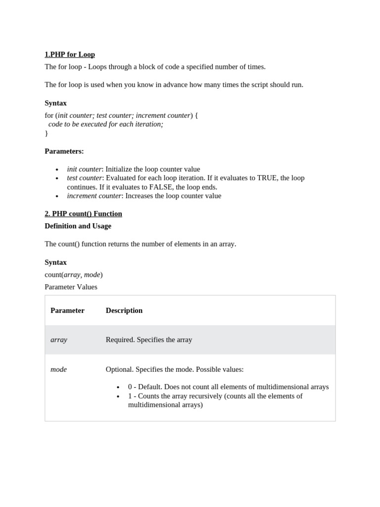 PHP Sop3 Functions-1 | PDF