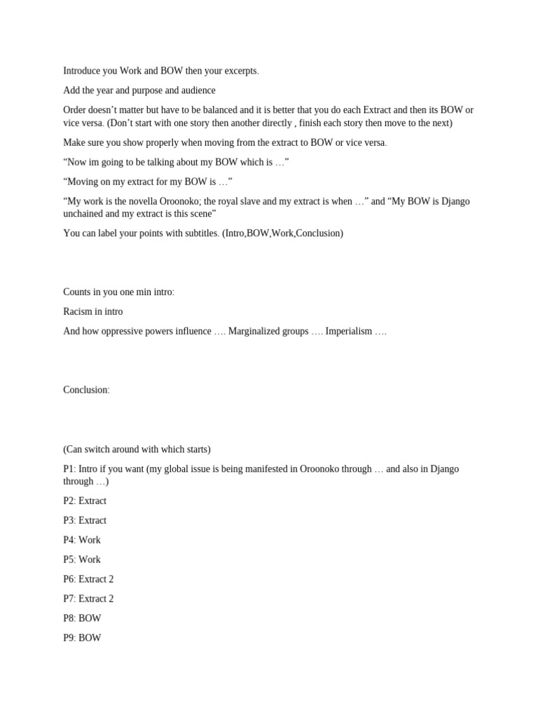 Racism in Oroonoko and Django Unchained | PDF | Racism | Discrimination & Race Relations