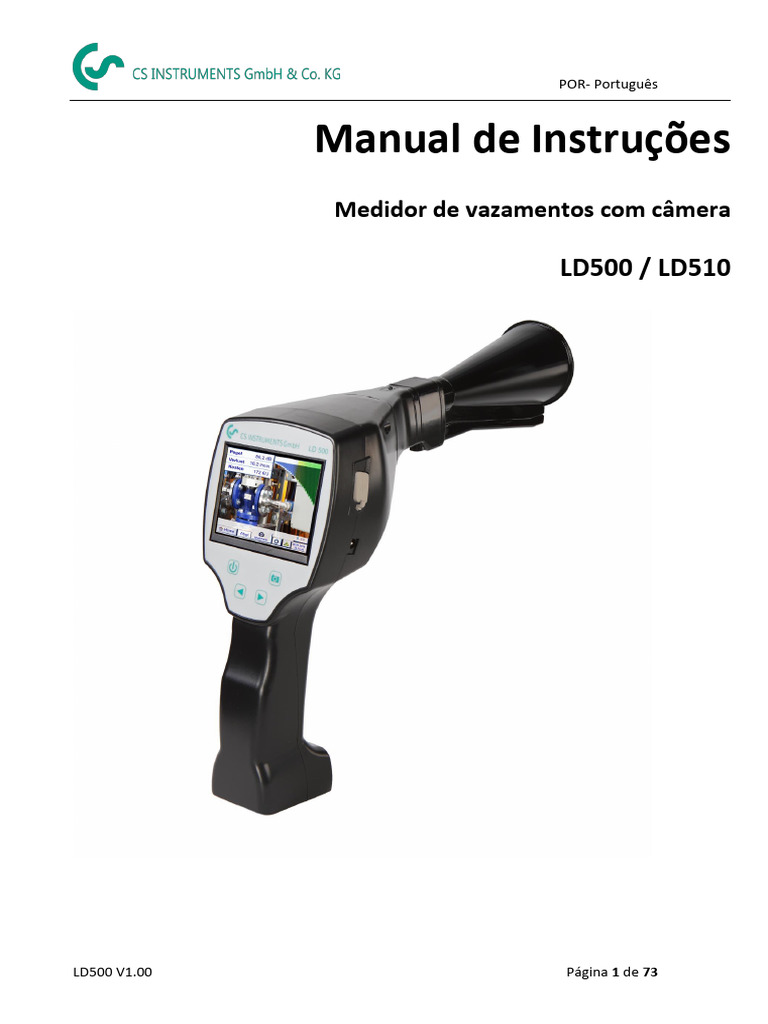 LD500 Manual de Instrucoes PT (1) | PDF | Temperatura | Laser