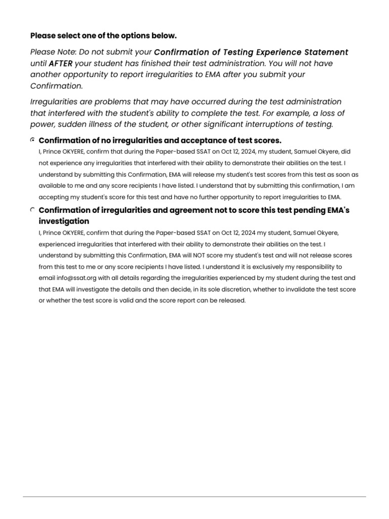 Proof of Consent | PDF