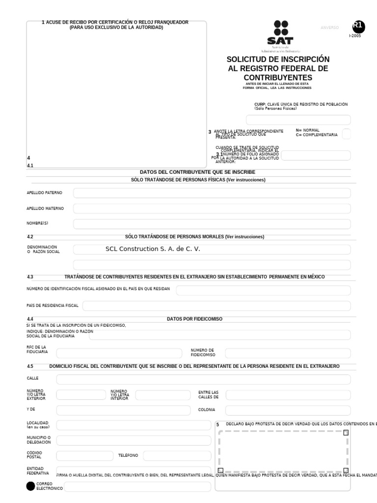 Inscripción al RFC: Requisitos y Procedimientos | PDF | Documentos legales