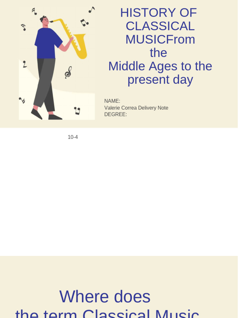 Classical Music History Overview | PDF | Classical Music | Orchestras