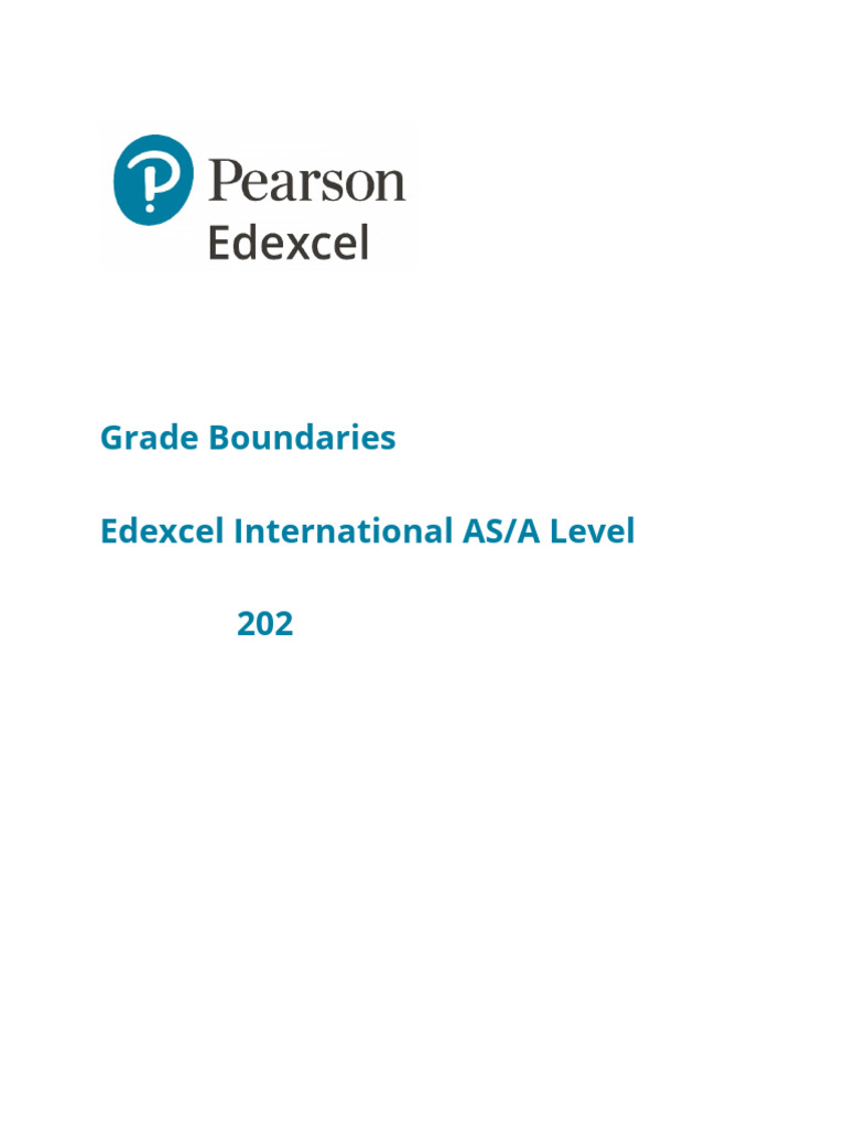 January 2023 - Ial Edexcel Grade Boundaries | PDF | Gce Advanced Level ...