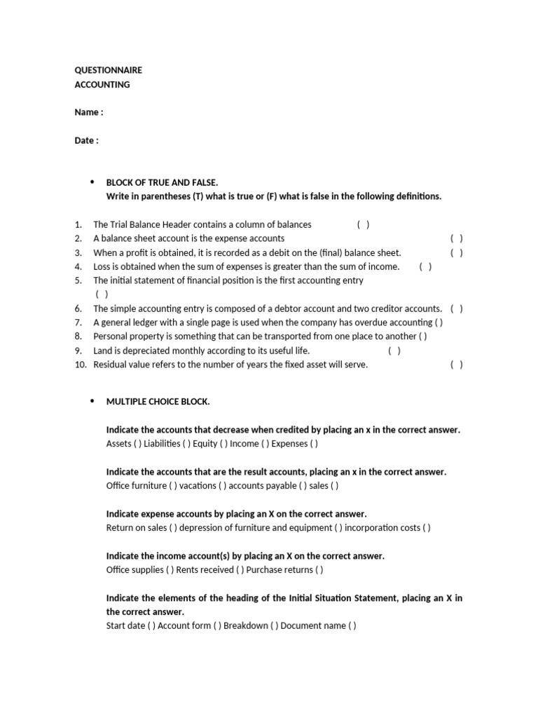 Accounting Exam | PDF | Balance Sheet | Expense