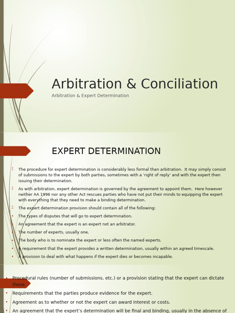 Arbitration & Conciliation | PDF | Arbitration | Dispute Resolution