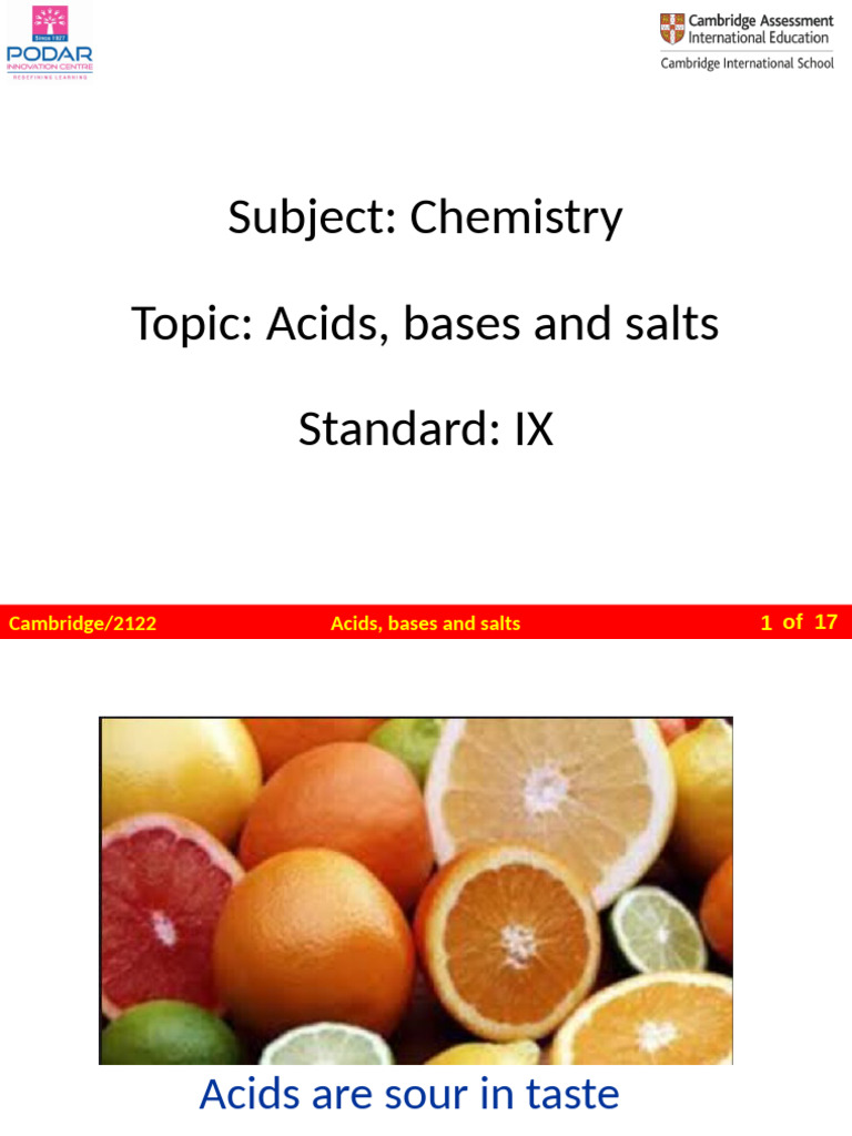 Understanding Acids, Bases, and Salts | PDF | Acid | Ph